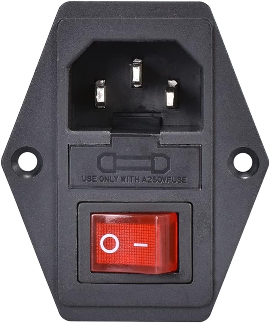 Review HZADY 3D Printer Parts 10A 250V Power Switch AC Power Outlet ...