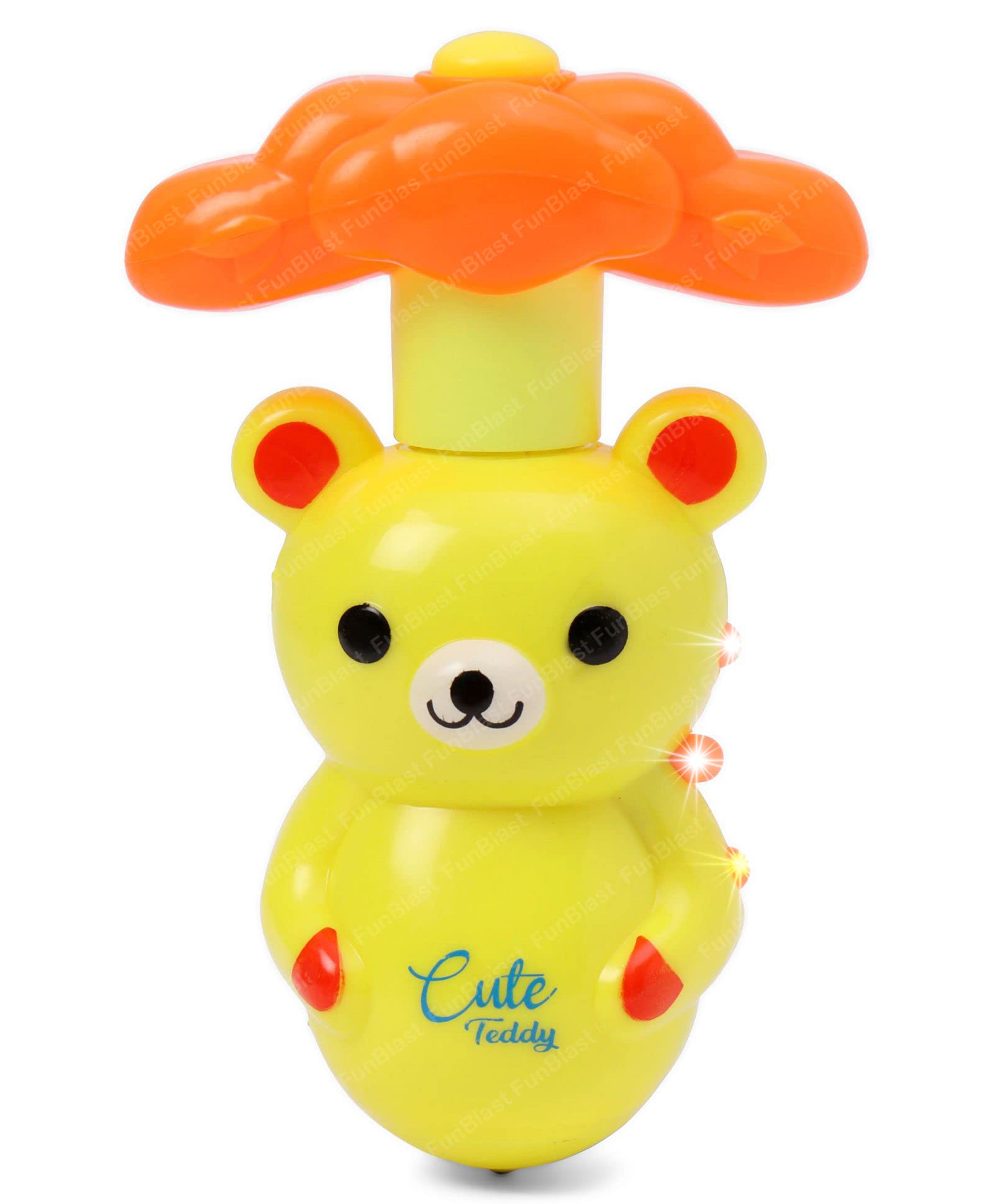 Buy FunBlast Teddy Spinning Toy for Kids, Lattoo Toy with Music and ...