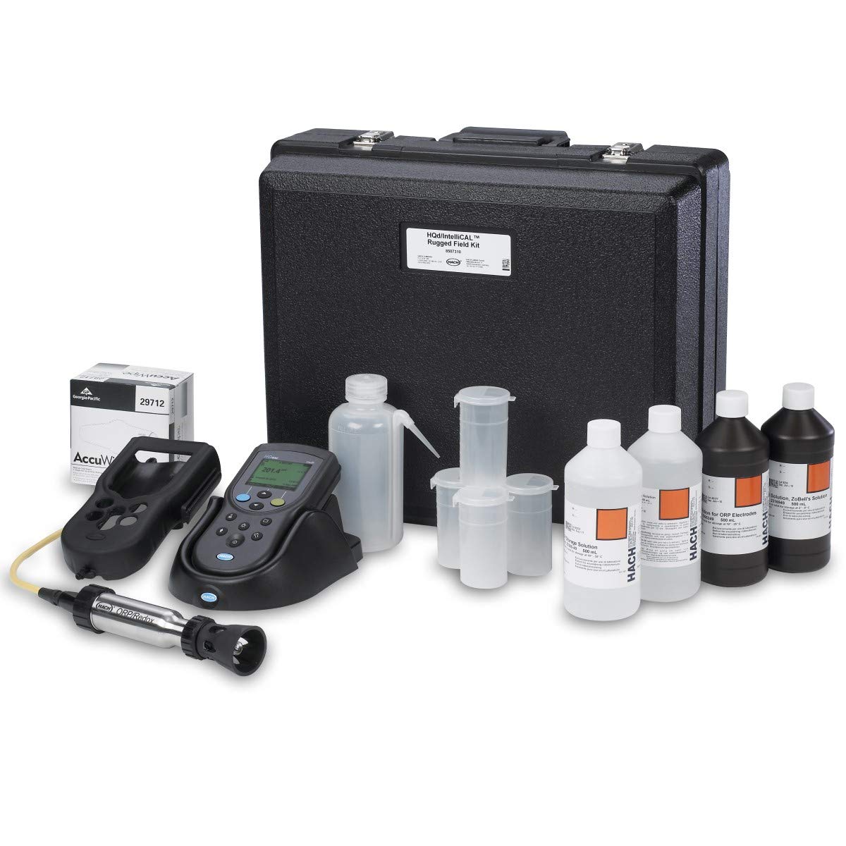 Hach 8507300 HQ40d Portable Meter Package with MTC101 Rugged ORP Probe ...