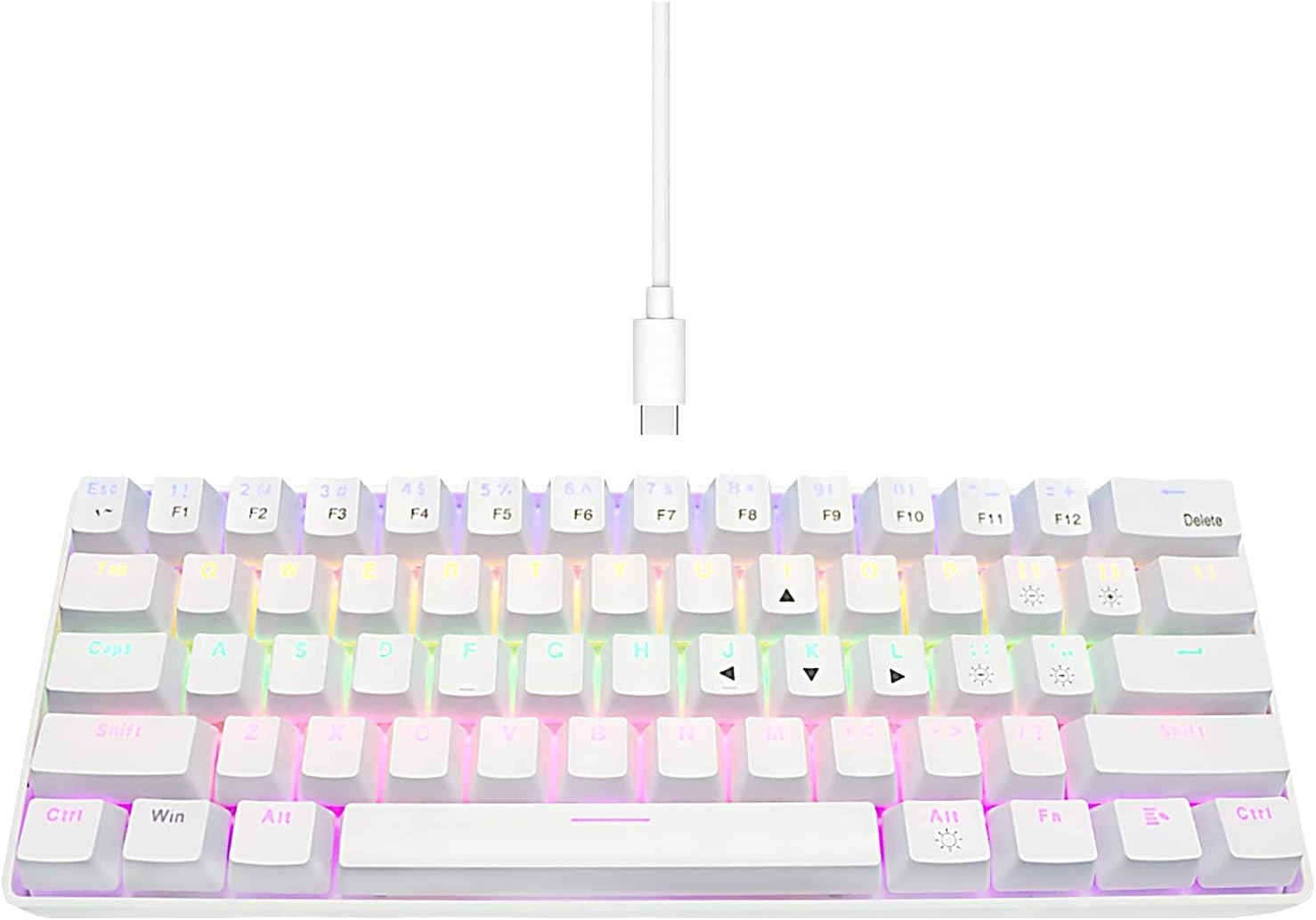 Amazon.com: DGG 60 Percent Compact Mechanical Gaming Keyboard,Wired 61 ...