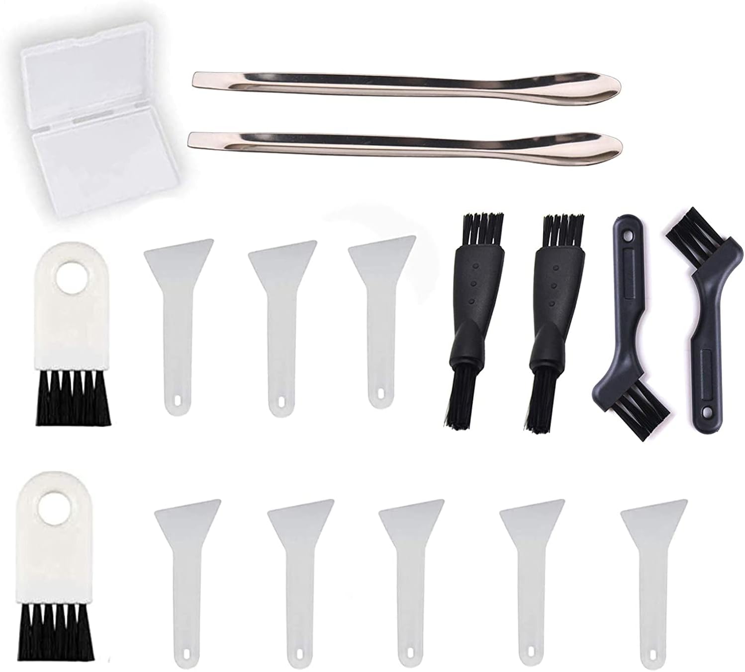 Black Scrapers,Gristor Brushes and Spoons Kit with Cleaning Tools for ...