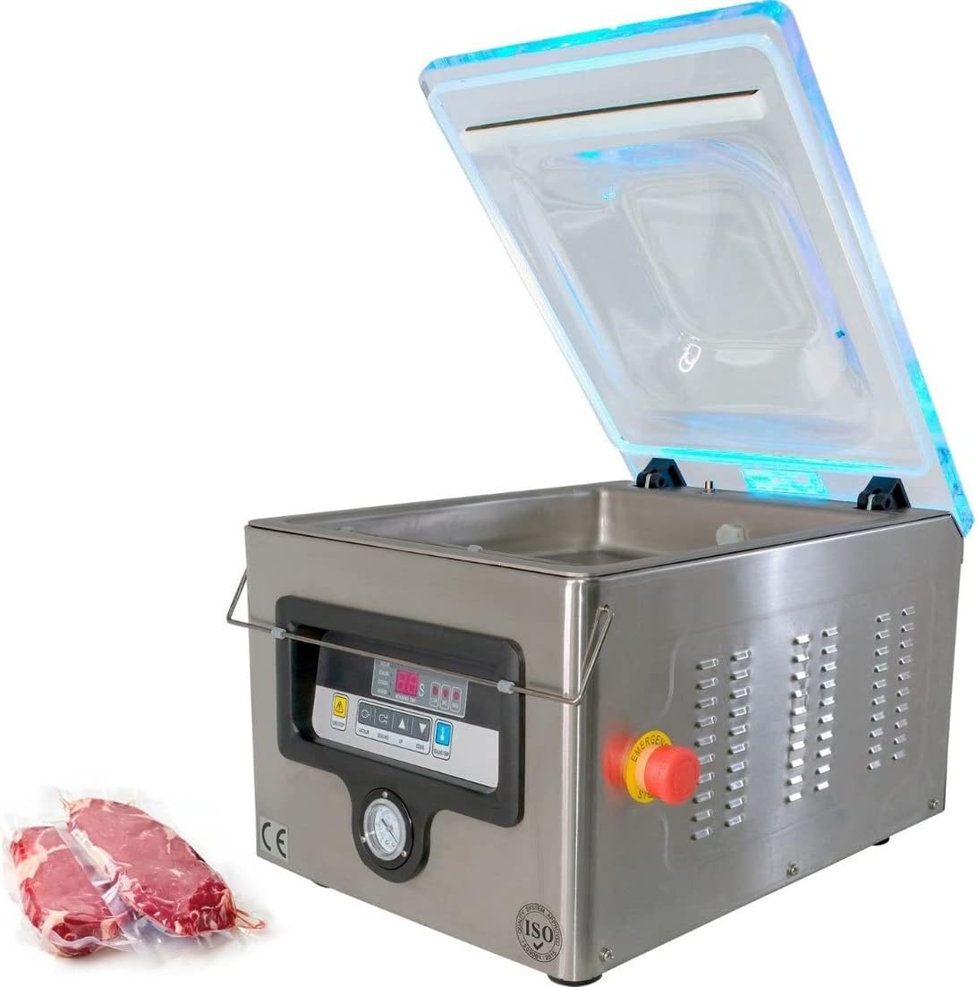 RACK & PACK Selladora al Alto Vacio Industrial 370 W Empacadora de ...