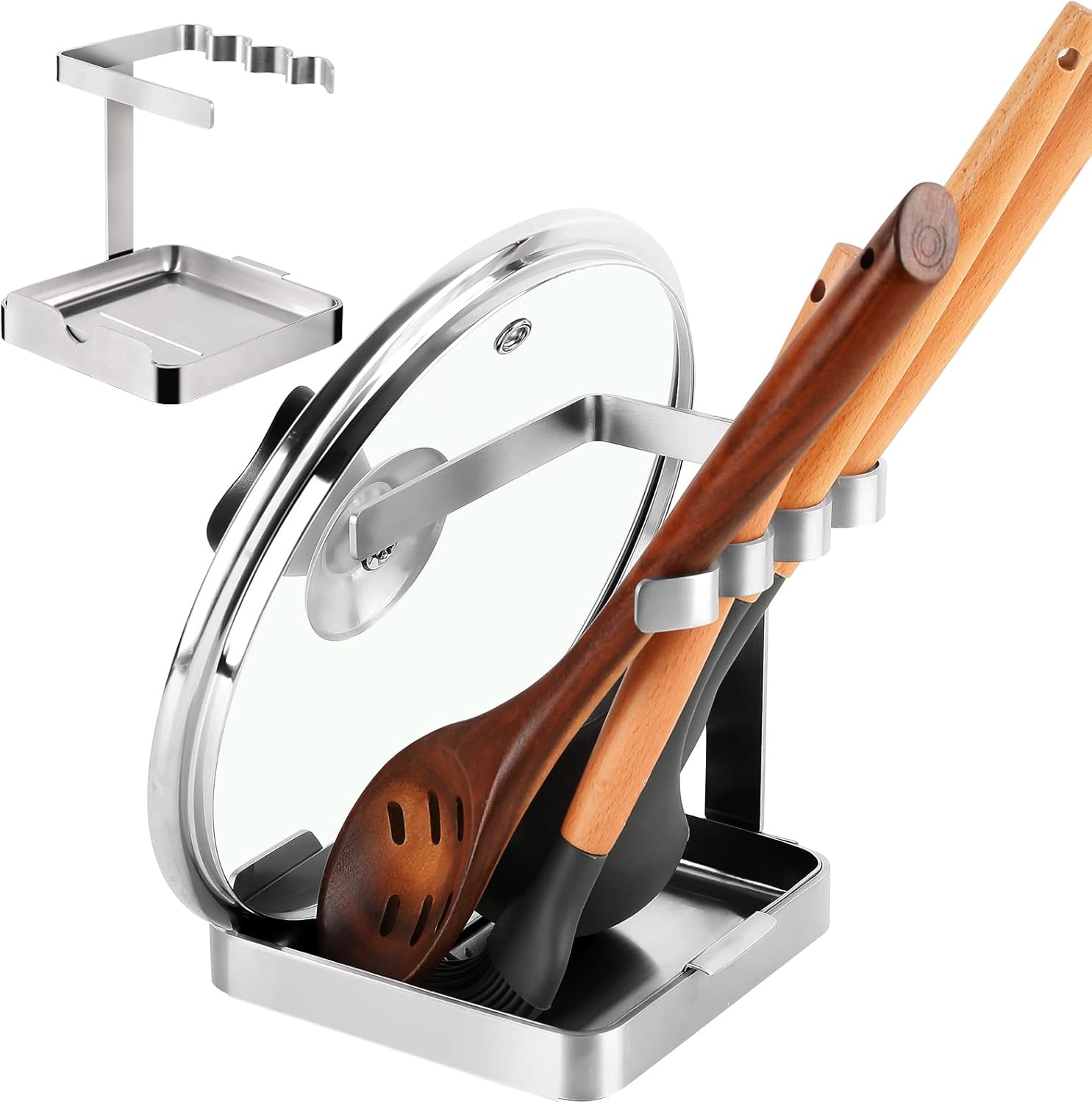 SOLEADER Vertical Spoon Rest and Lid Stand for Stove Top kitchen ...