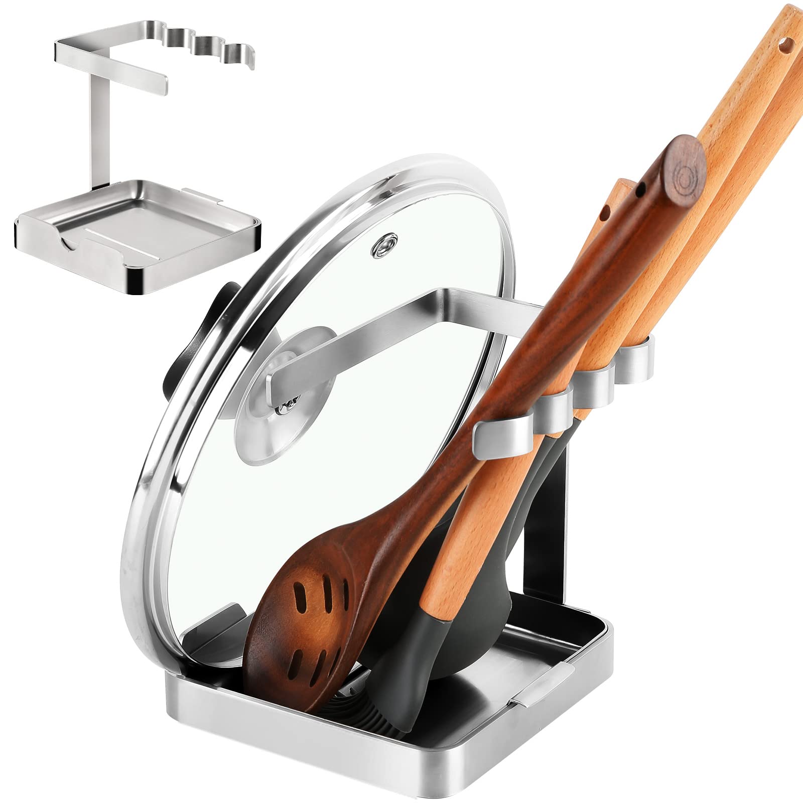 Amazon.com: SOLEADER Vertical Spoon Rest and Lid Stand for Stove Top ...