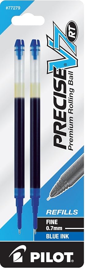 Pilot Precise V7 RT Liquid Ink Refill, 2-Pack for Retractable Rolling ...