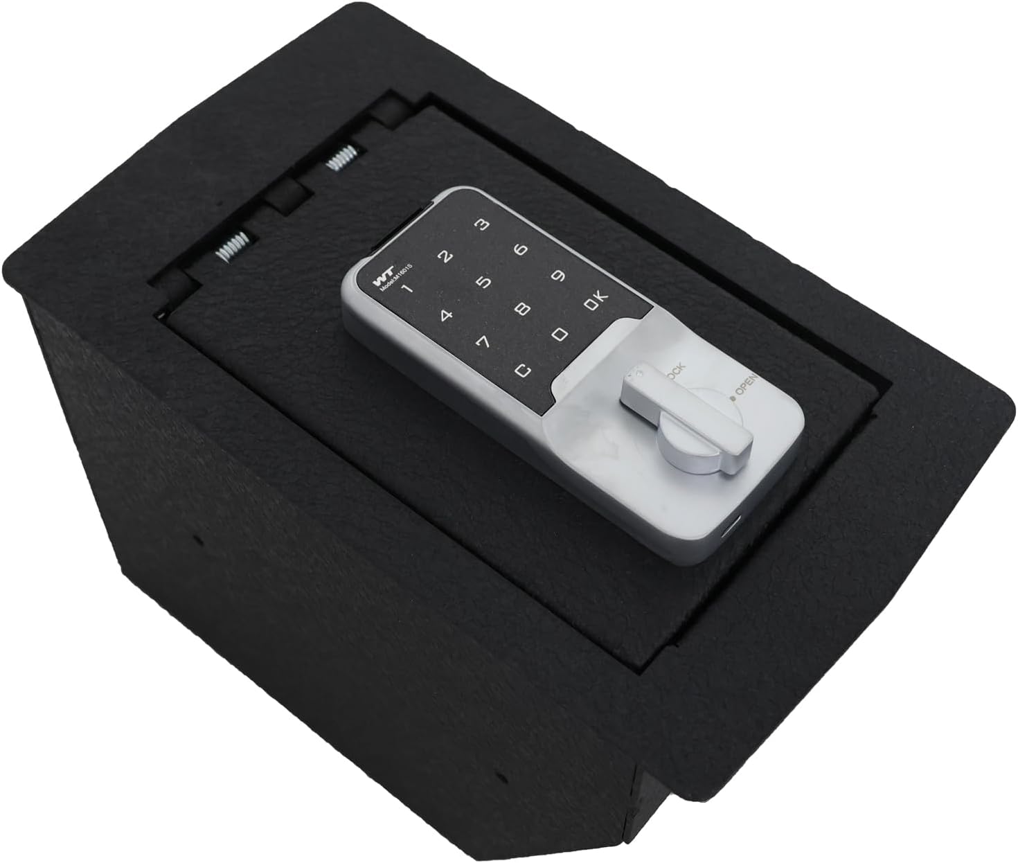 Amazon.com: Center Console Safe Vault - KEREN Console Gun Safe Box ...