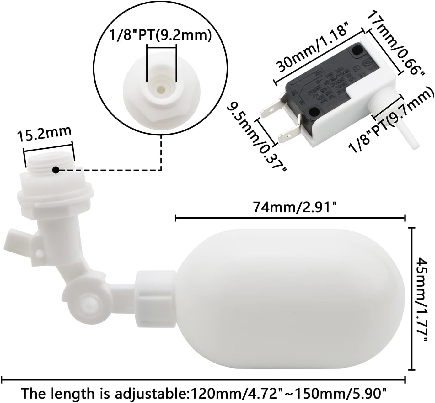 Pxyelec Liquid level control electronic float Auto Water Filler ...