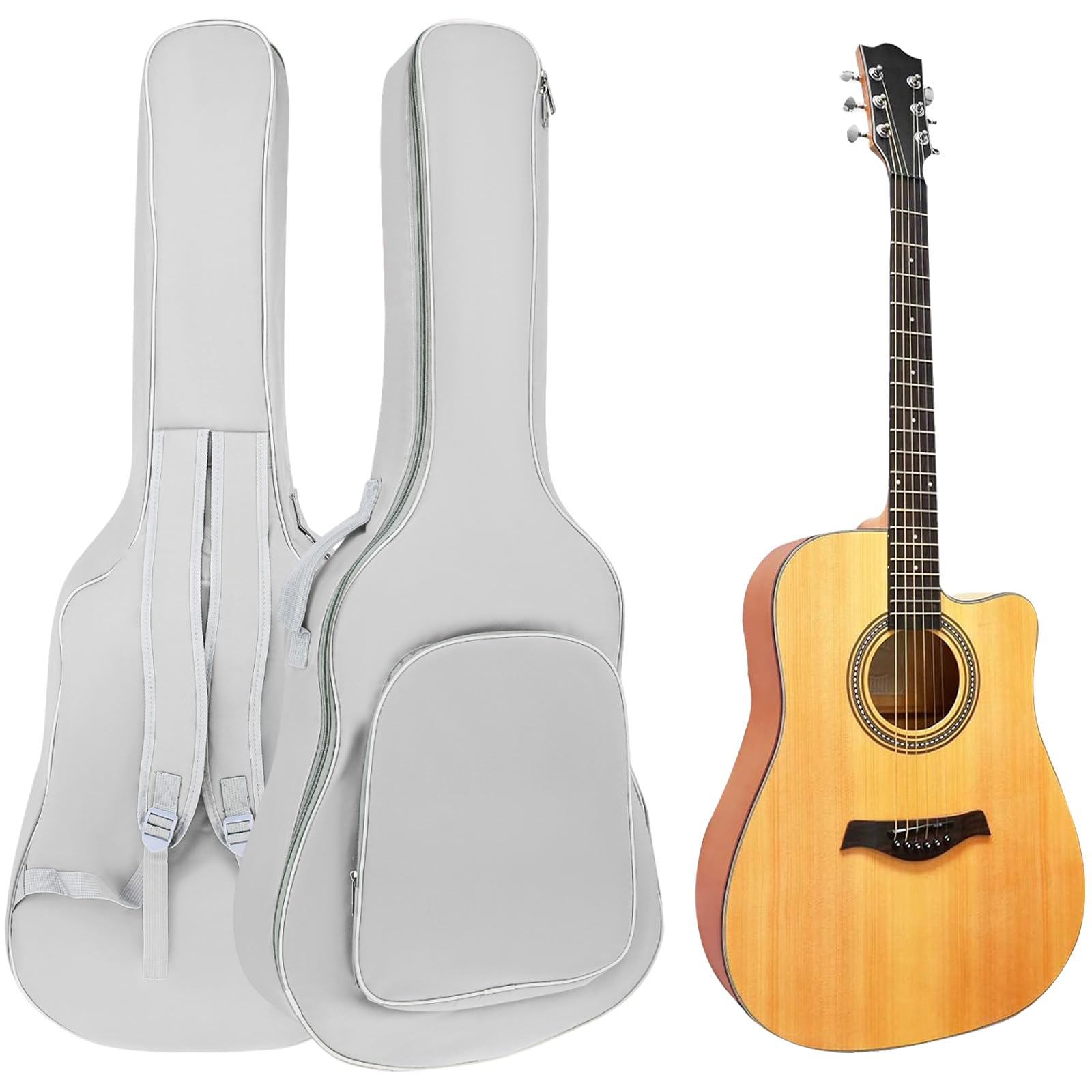 Amazon.com: REMAGIC Acoustic Guitar Bag 40 41 Inch, Double Shoulder ...