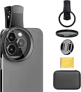Amazon.com: 52mm Clip-on CPL Phone Camera Lens Filter Kit, Circular ...