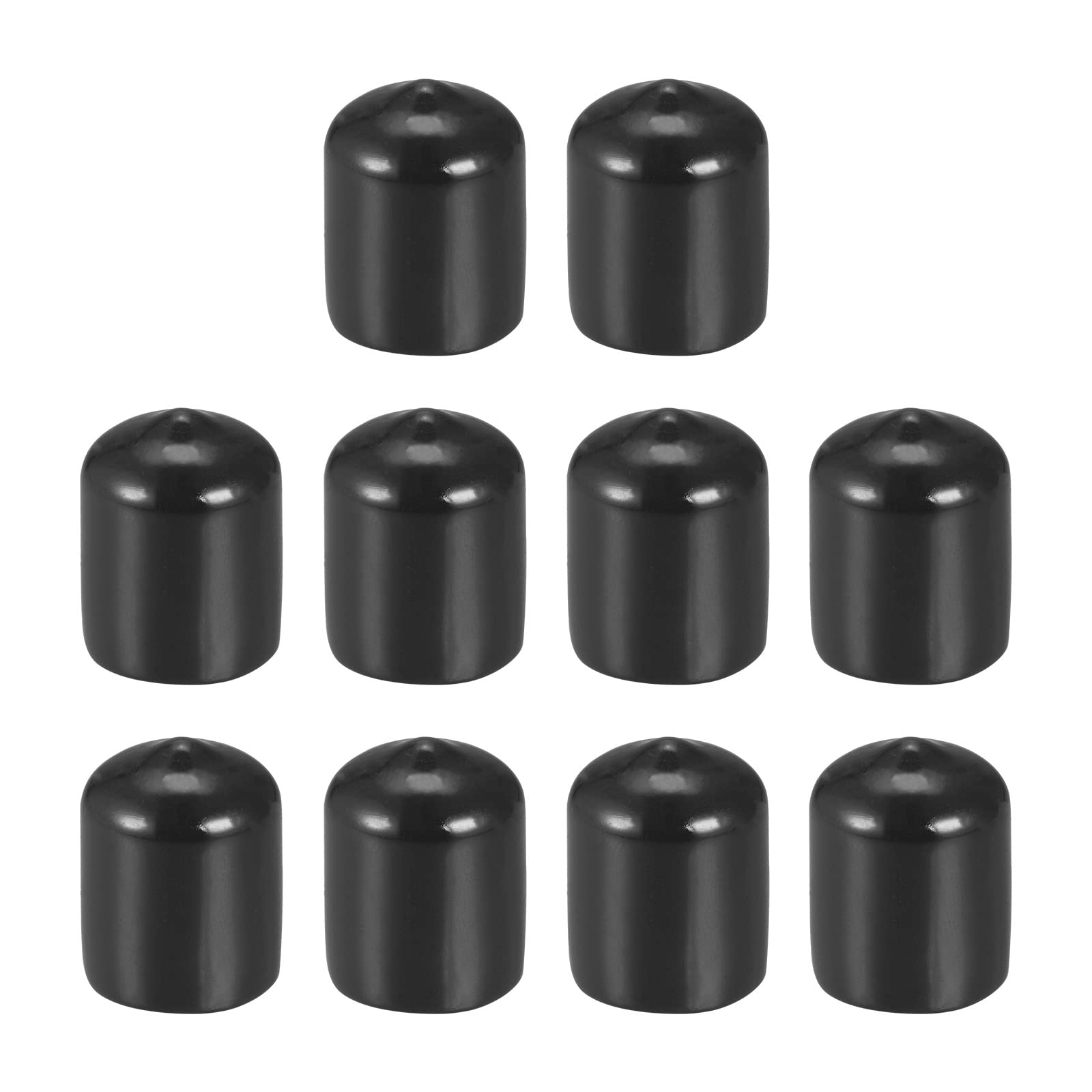 Snapklik.com : 10 Pack 5/8" ID Black Screw Thread Protectors Rubber End ...