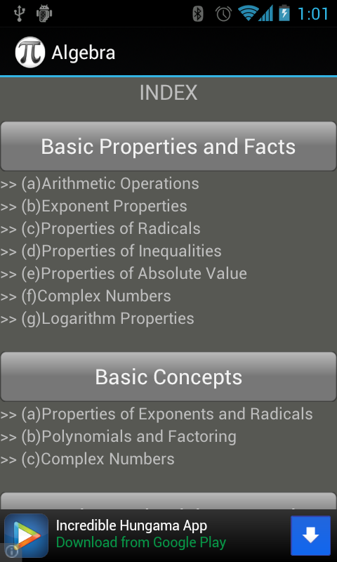Math Formulas - App on the Amazon Appstore