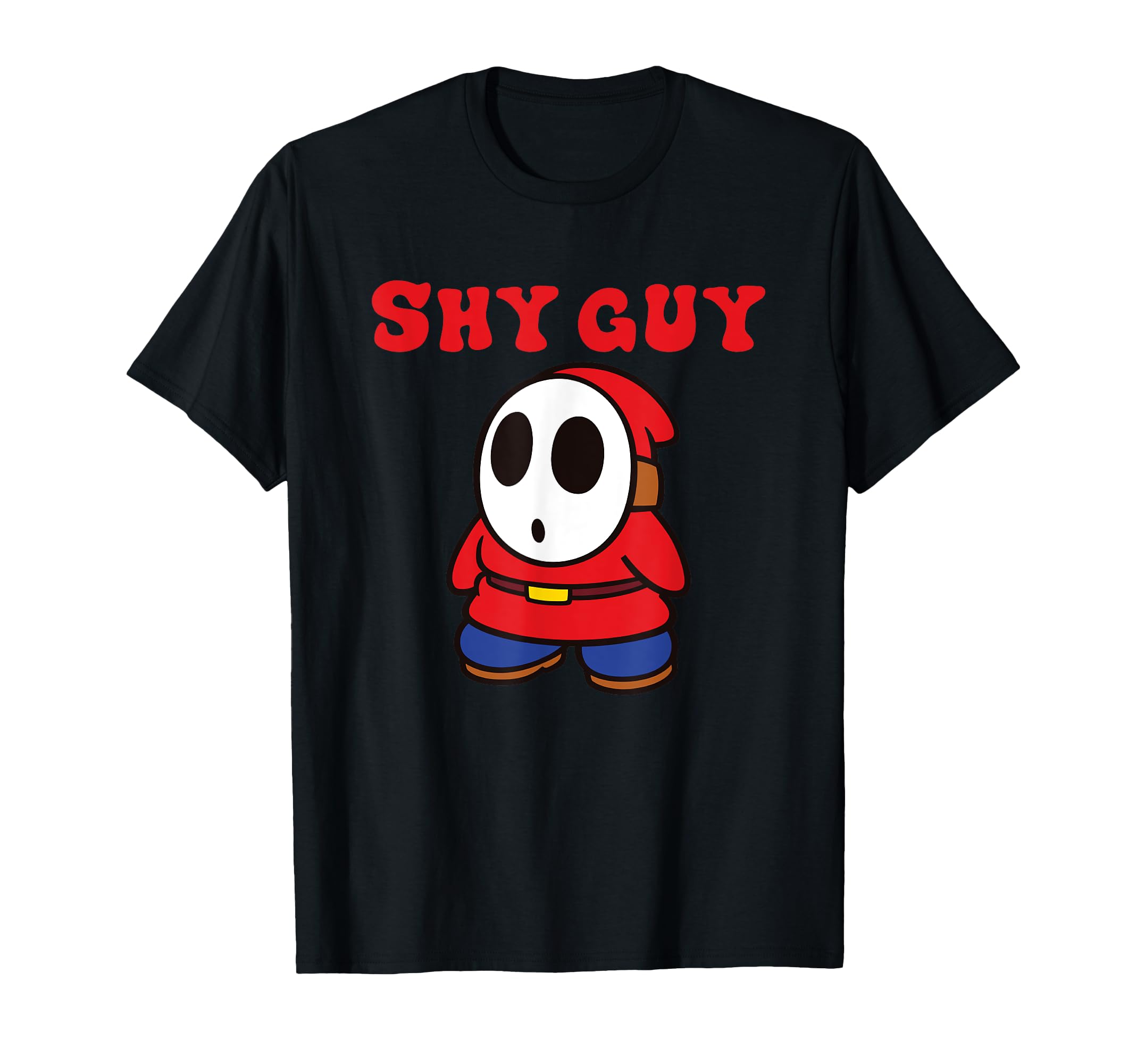 Amazon.com: Super Mario Bros Shy Guy Simple Retro Nintendo Icon T-Shirt ...