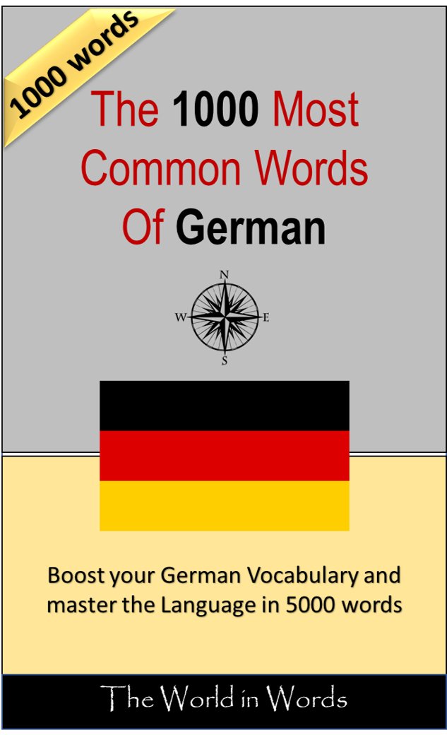 The 1000 most commonly used German Words: Vocabulary Training: Learn ...