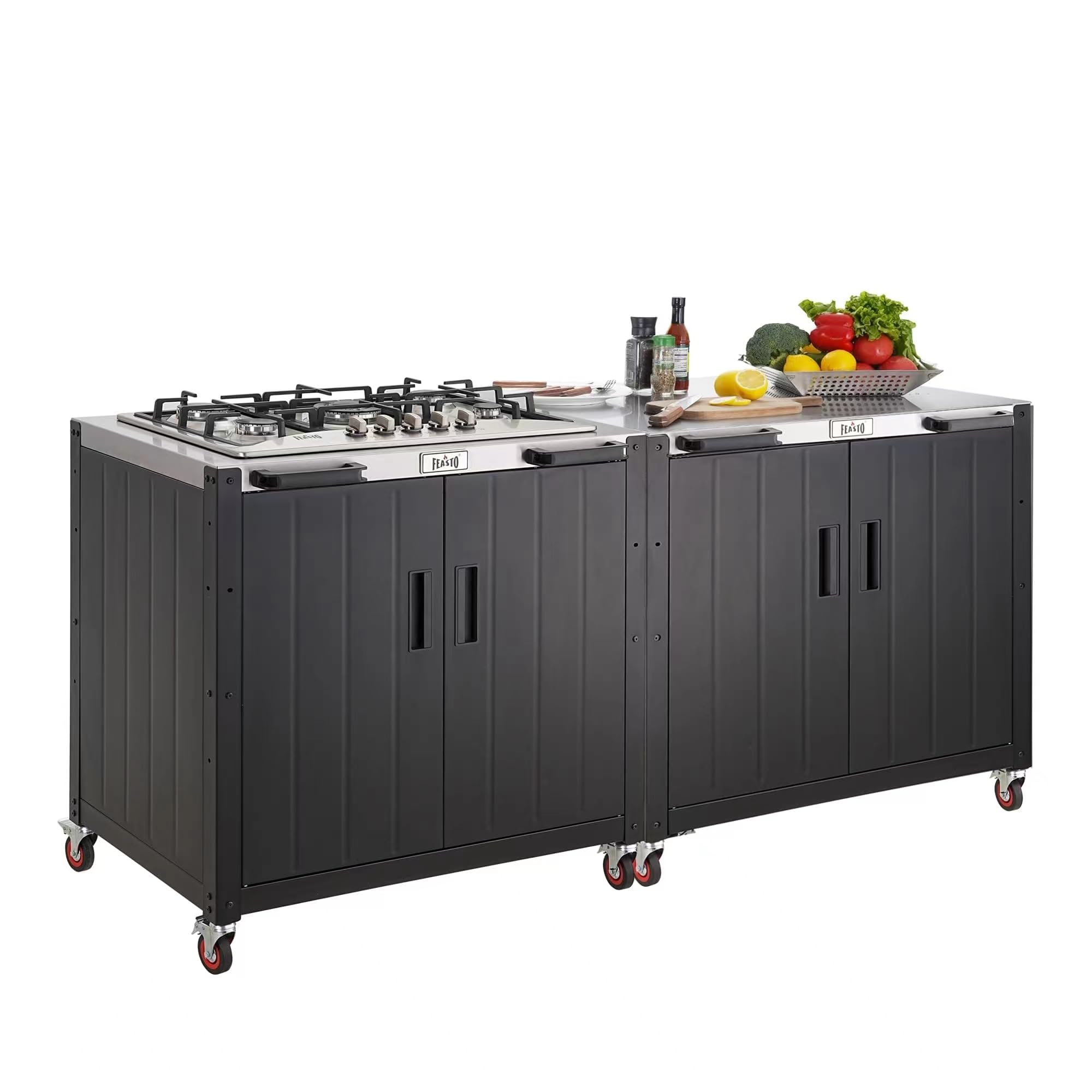 Buy Outdoor Kitchen,Modular Outdoor Kitchen Island with Storage,Outdoor ...