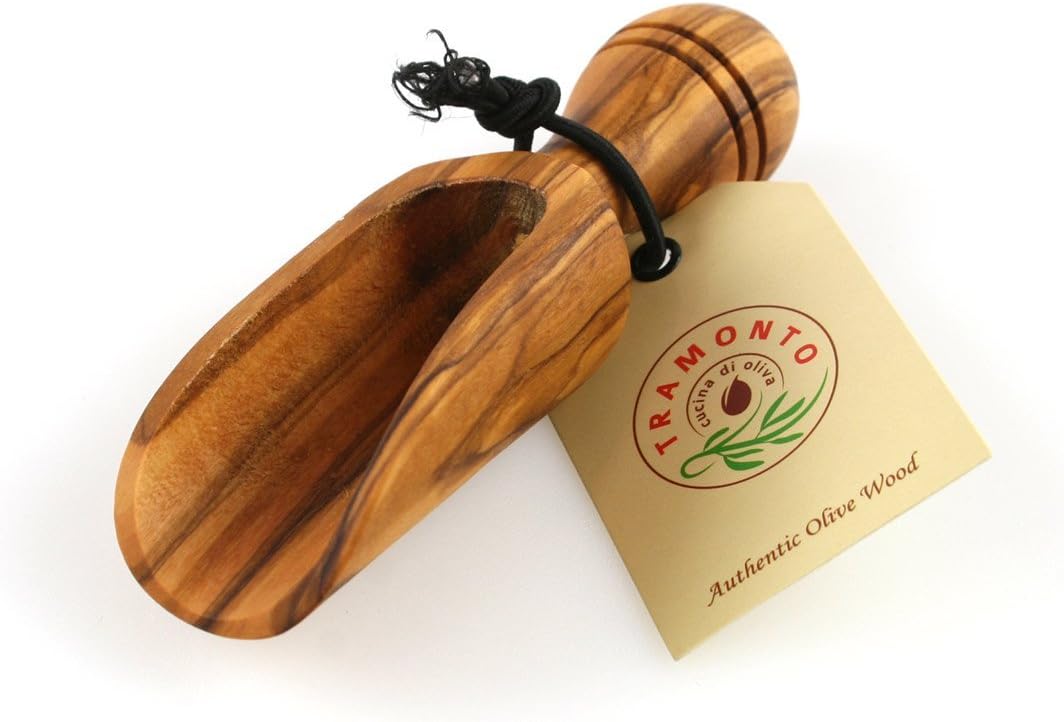 Amazon.com: Wood Scoop Bath Salt Scoop Wooden Kitchen Scoop Rice Spoon ...