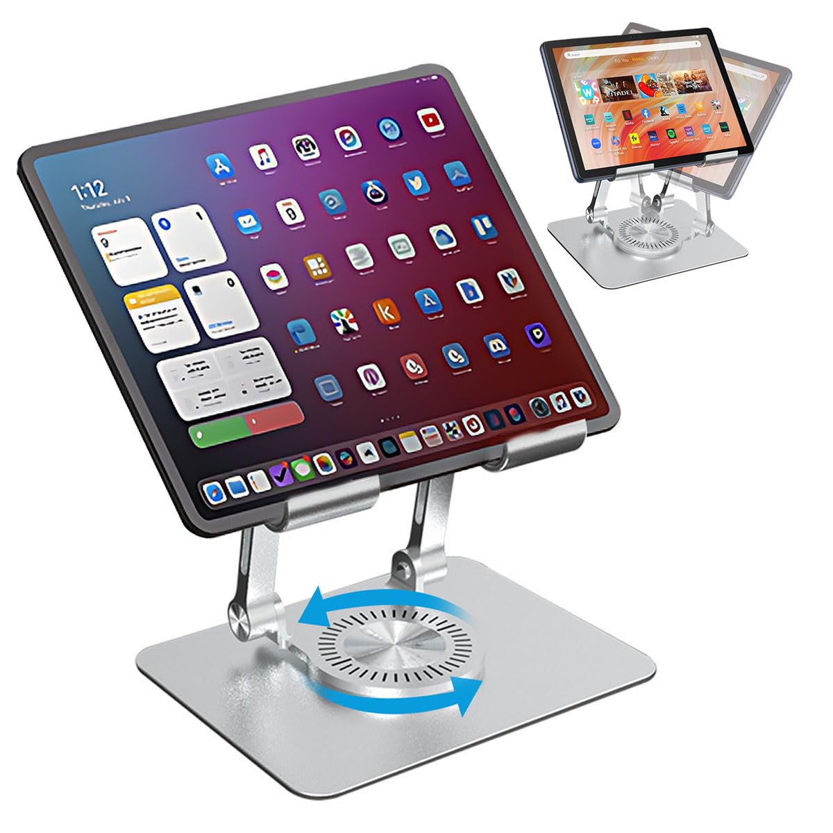 Tablet Holder Stand Adjustable iPad Holder Foldable Aluminium iPad ...