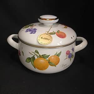 Amazon | 用 エジリー 両手鍋 EJIRY ホーロー フルータス IH対応 琺瑯鍋 | ノーブランド品 | 両手鍋 通販