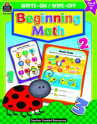 Amazon.com: Teacher Created Resources Write-On/Wipe-Off: Beginning Math ...
