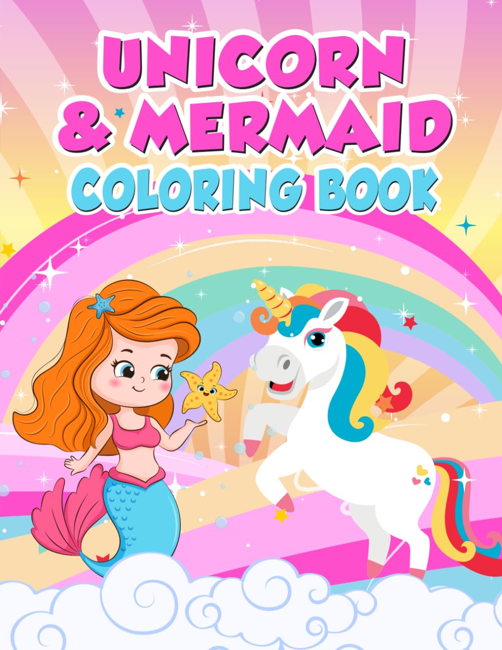 UNICORN & MERMAID COLORING BOOK: Journey, Jetstream: 9798320892252 ...