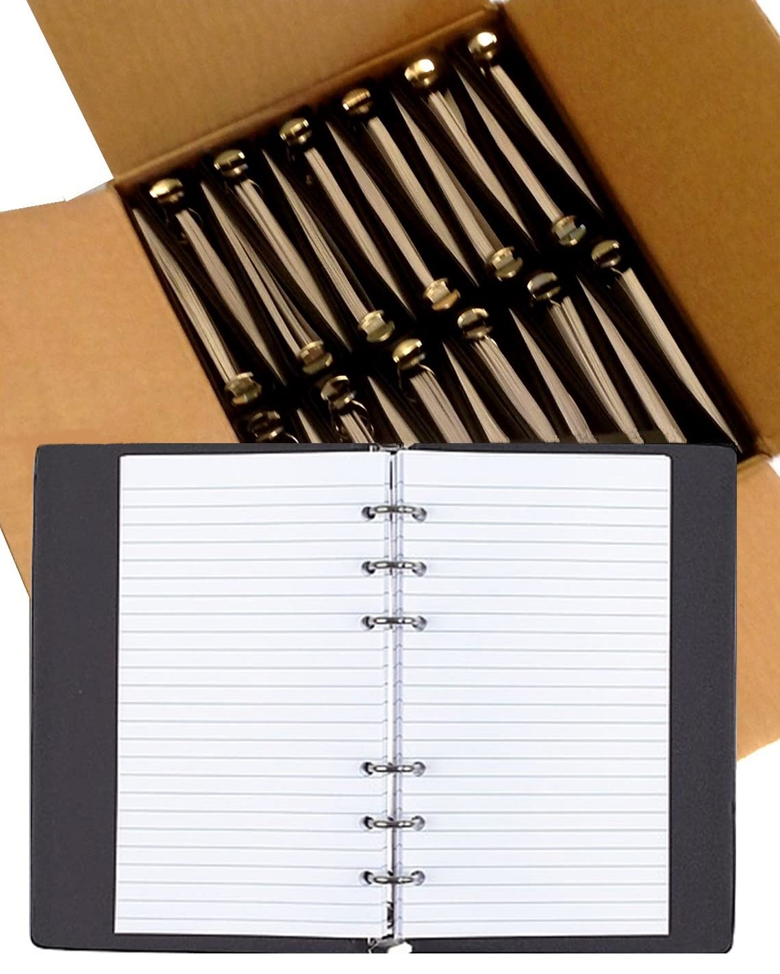 Mead Small Looseleaf Notebooks, Black 6-Ring Vinyl 46001, 3.75" x 6.75 ...