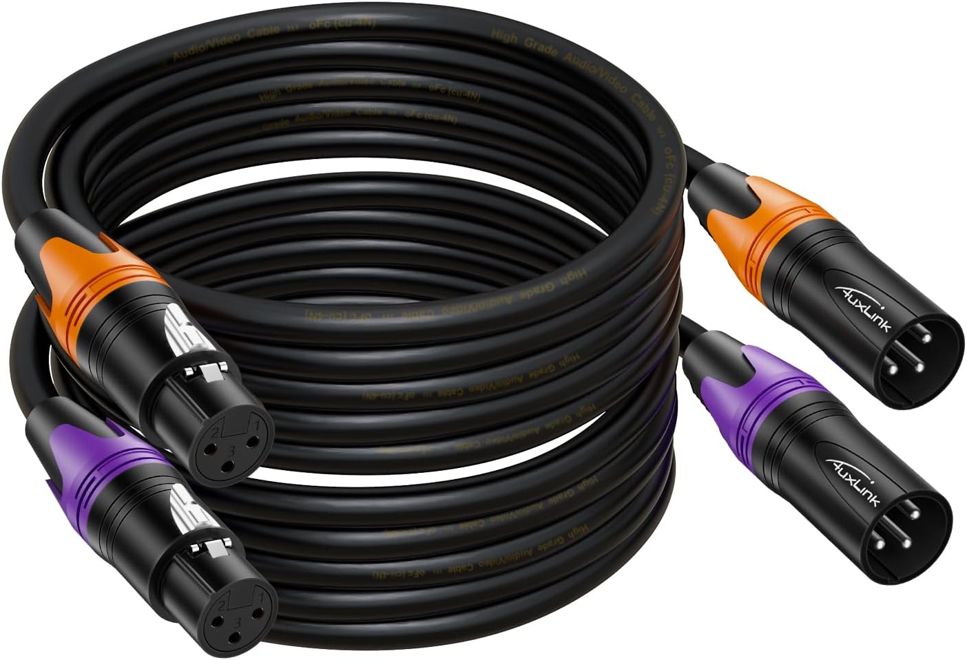 Amazon.com: Your Cable Store XLR/Mic Cable Kit Two 6 ft, Two 10 ft and ...
