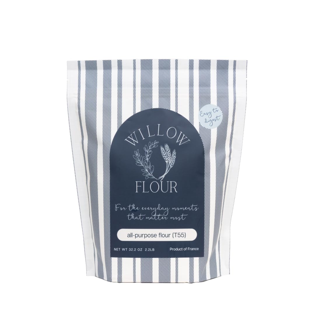 Amazon.com : Willow Flour - Authentic French T55 Wheat Flour for Baking, Fine milled, 2.2 (1kg ...