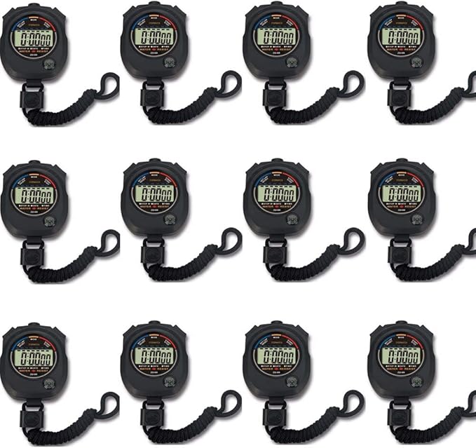 Amazon.com: 12 Pack Multi-Function Electronic Digital Sport Stopwatch ...