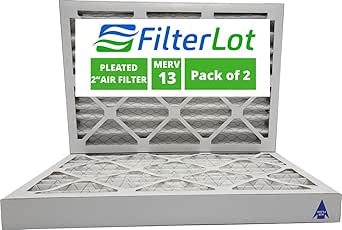 Amazon.com: FilterLot 24x24x2 Air Filter MERV 13, Pleated HVAC AC ...