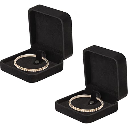 Amazon.com: 2 Pieces Long Velvet Jewelry Chain Necklace Gift Box Set ...