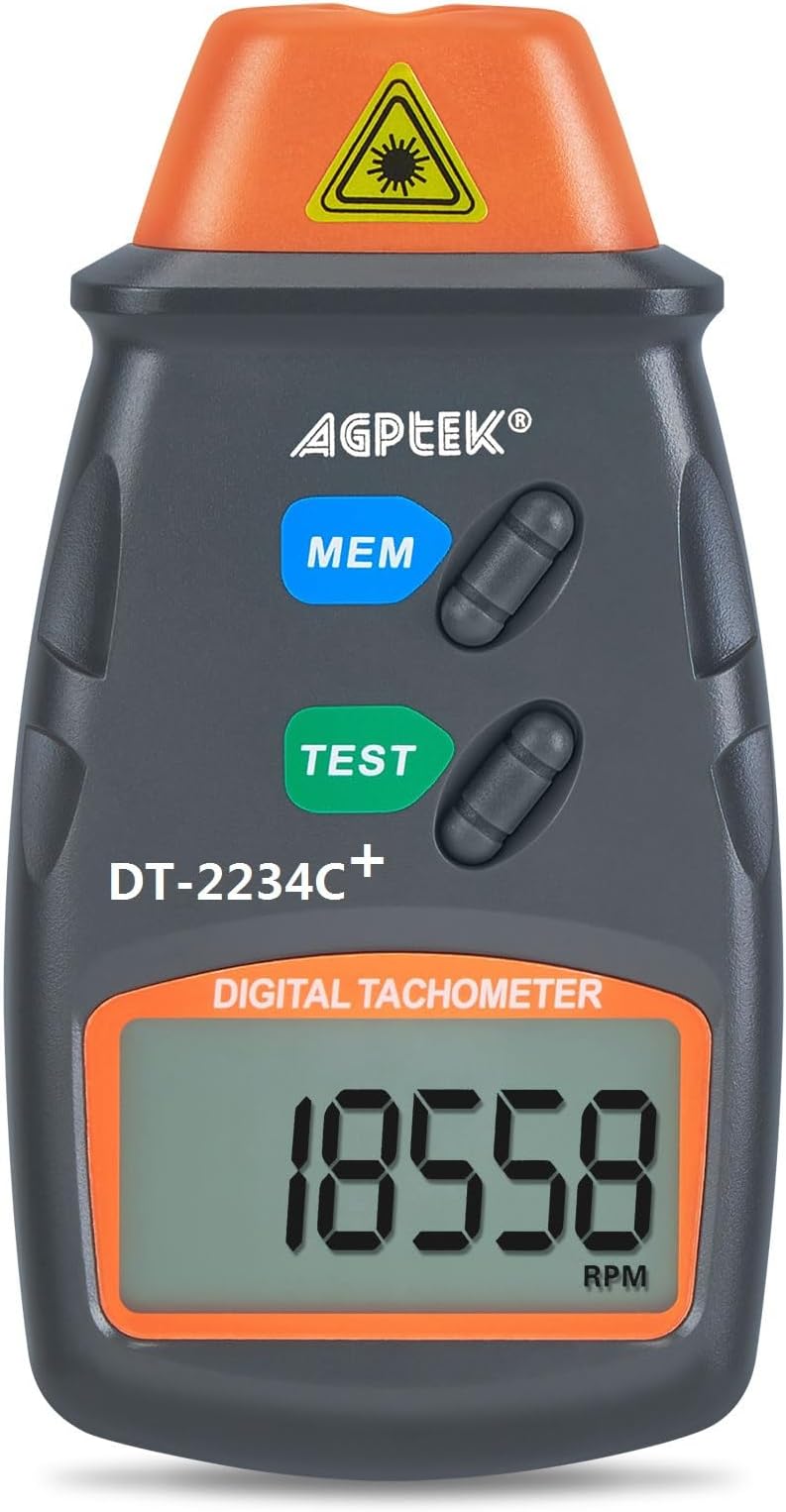 Amazon.com: Digital Tachometer Handheld Photo Laser Tachometer Non ...