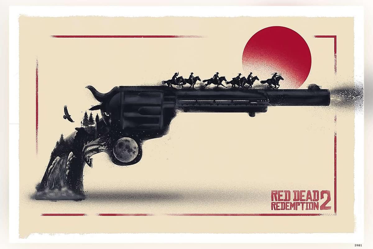 Red Dead Redemption - Gaming Poster Matte Finish Paper Print 12 x 18 ...