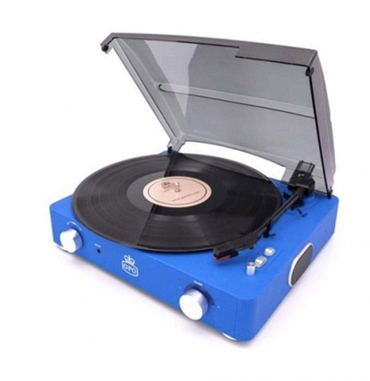 GPO Retro STYLO II - Record Player, 3-Speed setting LP Vinyl Turntable ...