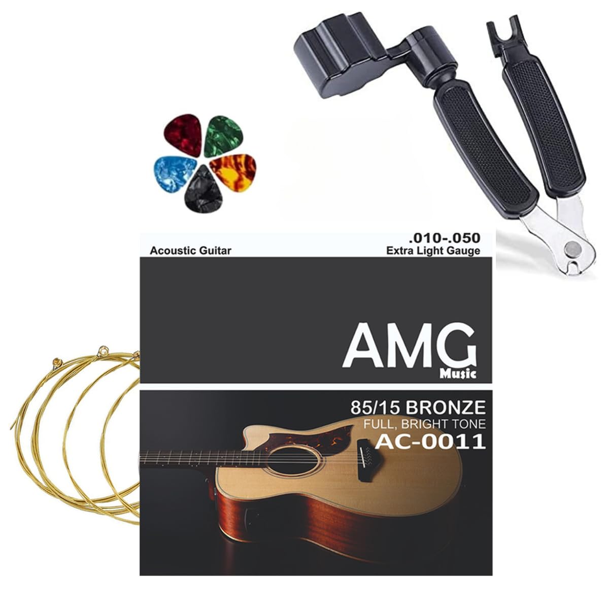 DEVICE OF URBAN INFOTECH Guitar Strings with Guitar String Winder ...