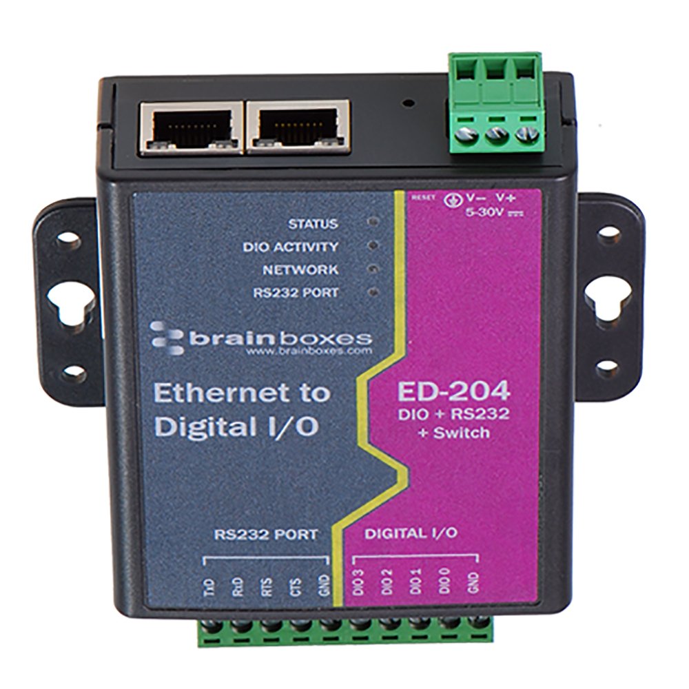 Amazon.com: Brainboxes Ltd Ethernet 4 Dio + Rs232 + Switch : Electronics