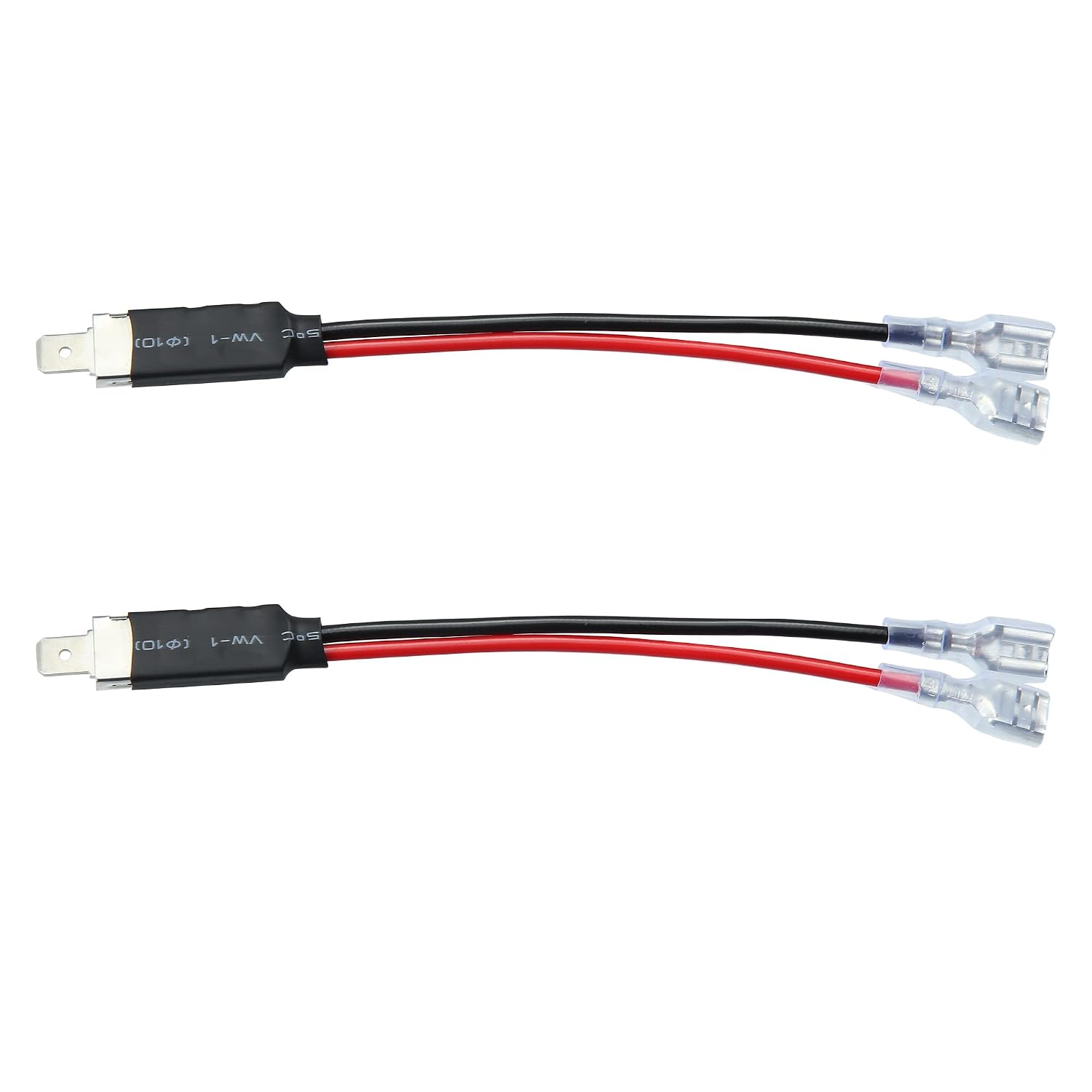 X AUTOHAUX 2pcs H1 H3 Pigtail Socket Wire Wiring Harness Adapter ...