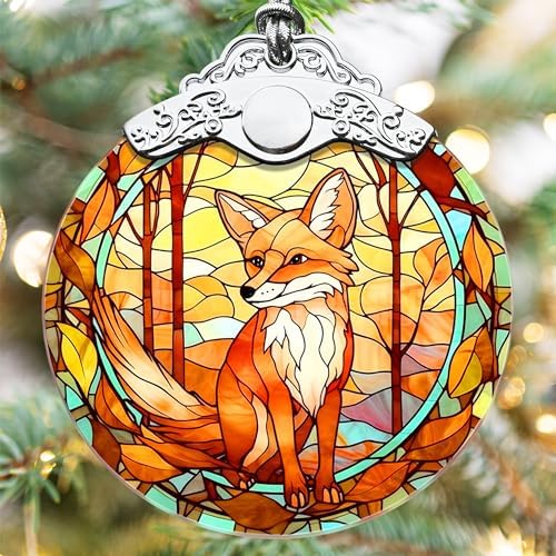 Amazon.com: Touber 2024 Christmas Ornament, Fox Christmas Ornament, Fox ...