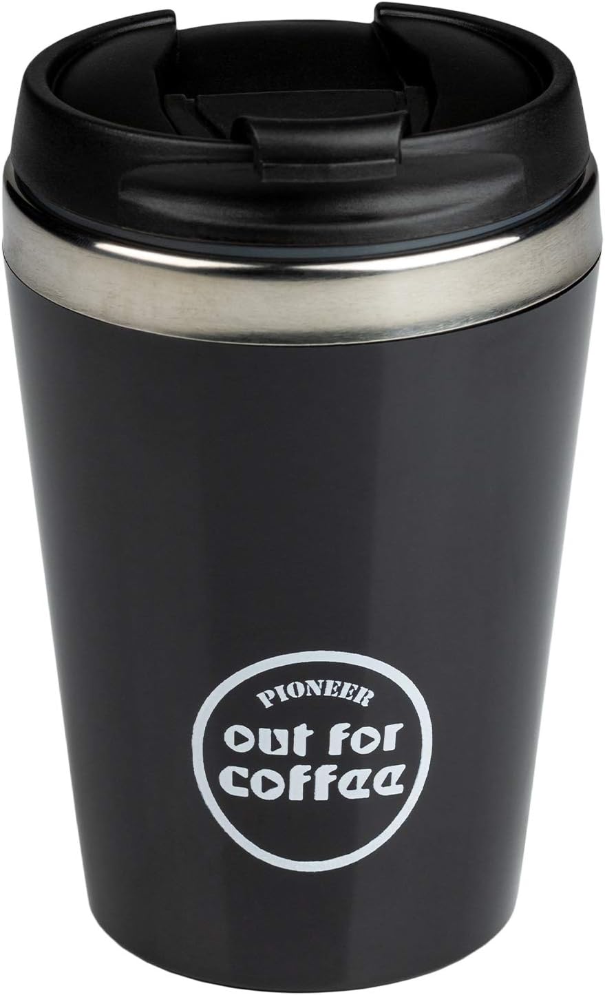 Pioneer Out for Coffee Insulated Travel Mug, 300ml, Stainless Steel ...