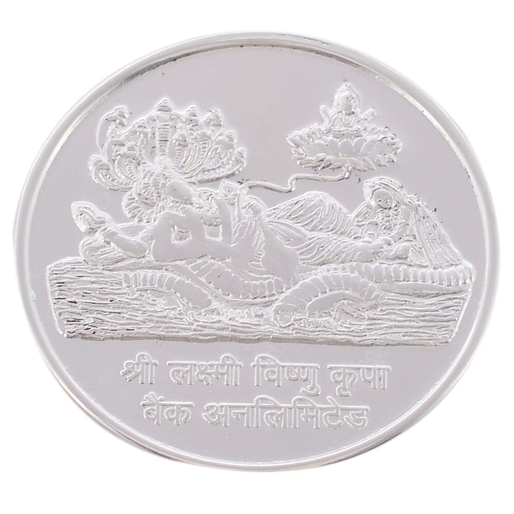 Buy Pray Everyday Lakshmi Vishnu Ji Plated Coin (Set of 7) | Lakshmi ...