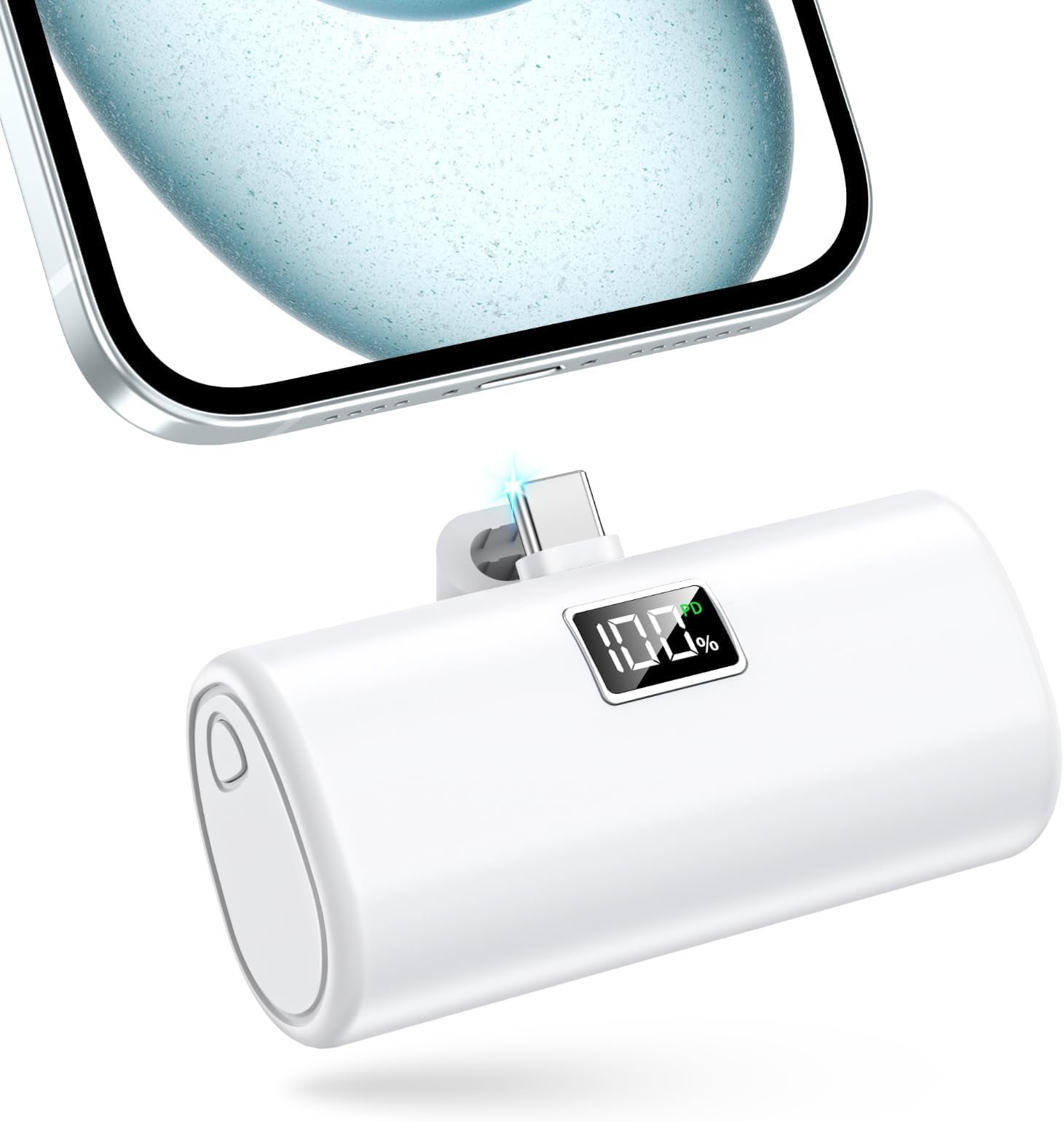 Amazon.com: Portable Charger for iPhone 15/16 Series, Android, 5000mAh ...