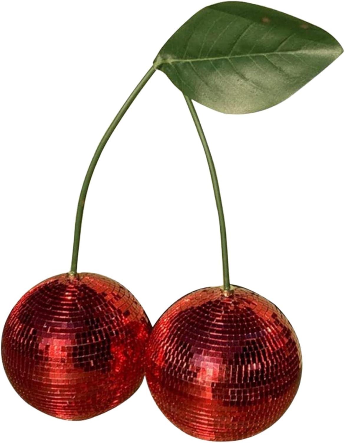 yitai 2022 Cherry Disco Balls Decor, Red/Silver Cherry Disco Balls ...