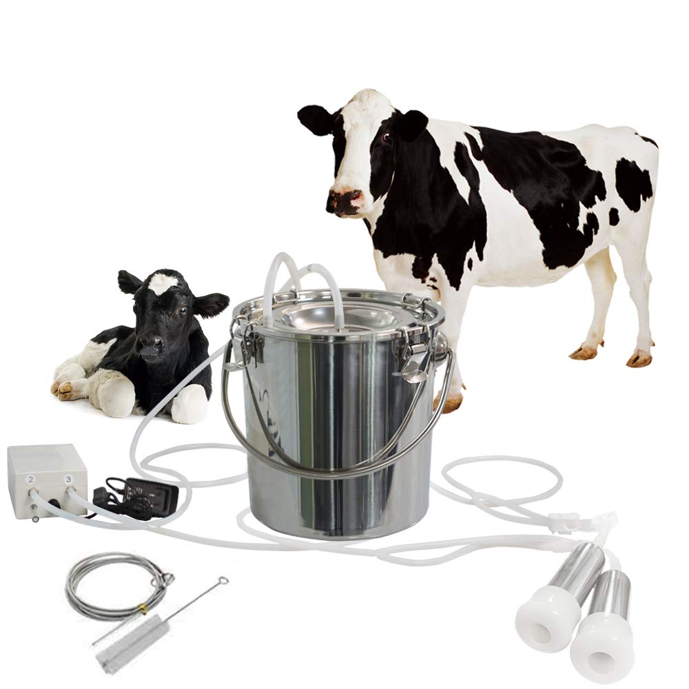 Amazon.com: Cow Milking Machine Electric,Pulsation Vacuum Pump Cow ...