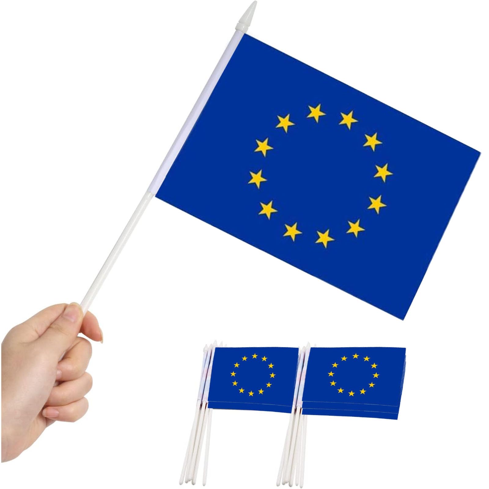 European Union Flag, Hand-Held Mini Flag, Small European Union Flag ...
