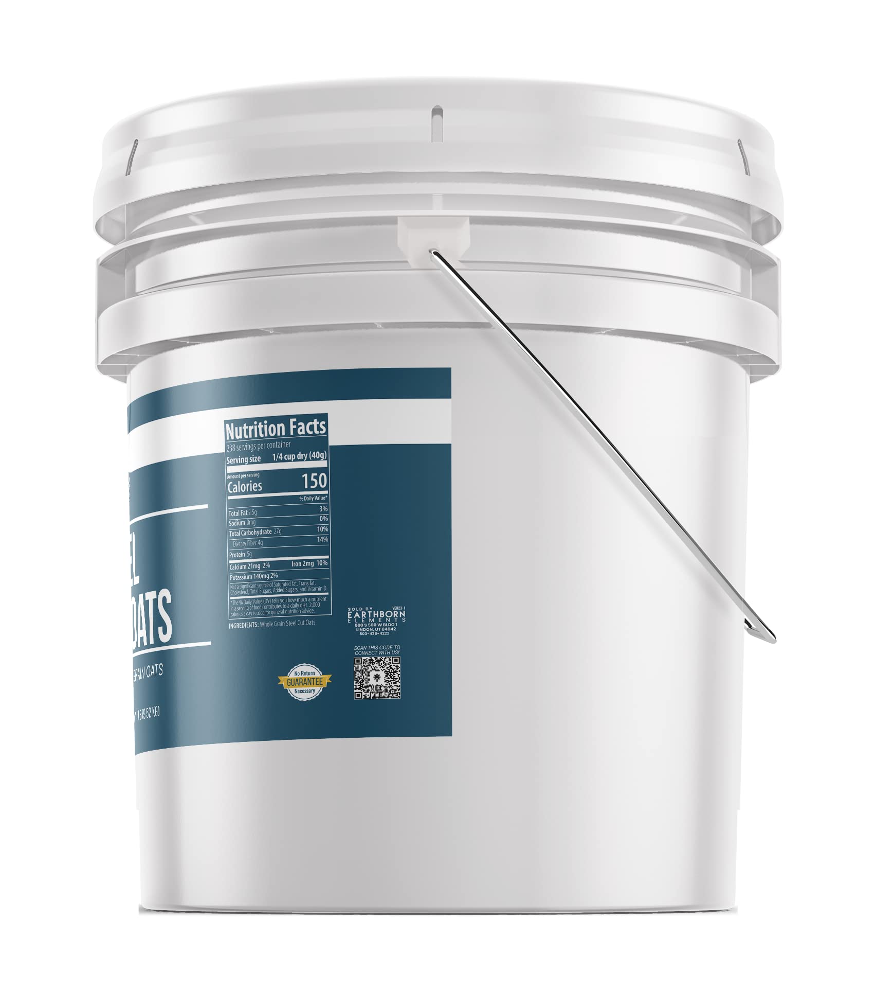 Snapklik.com : Steel Cut Oats, 3.5 Gallon Bucket, Also Called Irish ...