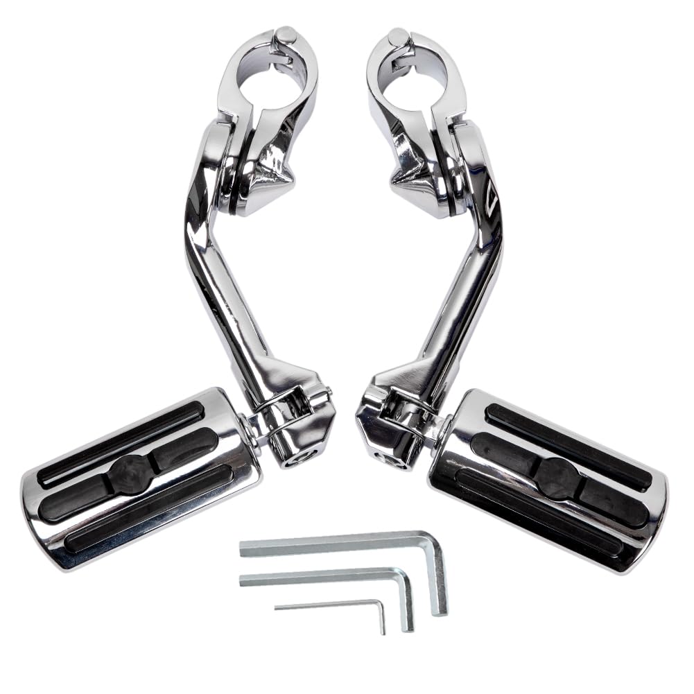 Amazon.com: HY-SPEED Motorcycle Highway Pegs Crash Bar with 1.25 ...