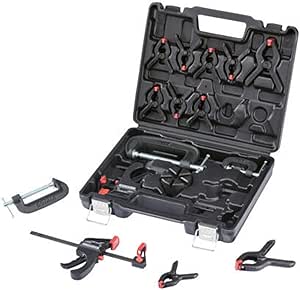 Parkside Clamp & Vice Set - 16 Piece Kit for Clamping, Spreading, and ...