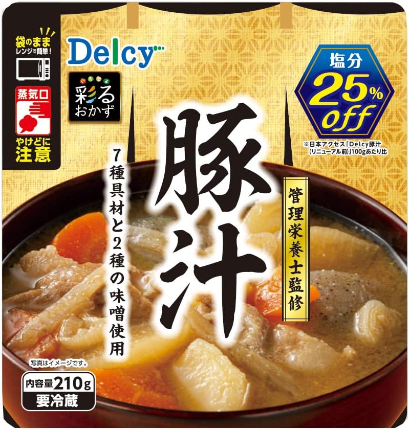 Amazon | [冷蔵]日本アクセス Delcy 豚汁（管理栄養士監修） 210g×4個 | Delcy | レトルトおかず 通販
