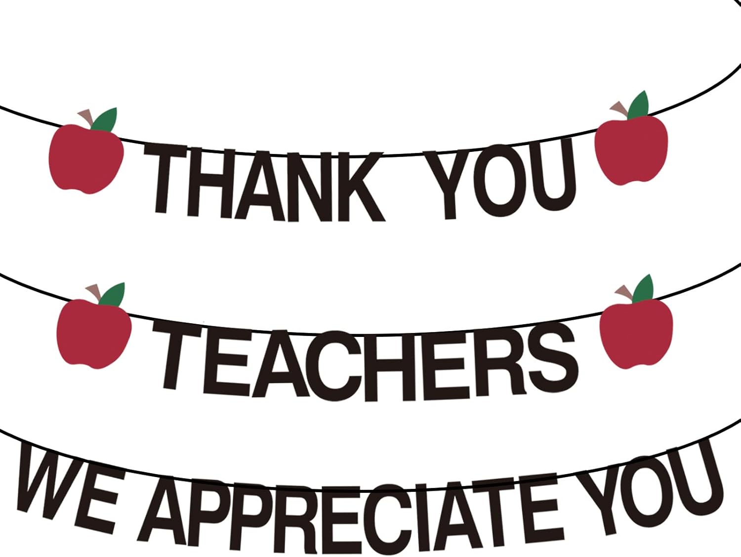 Amazon.com: Know Me Thank You Teachers Banner, Multicolored, 6.69 ...