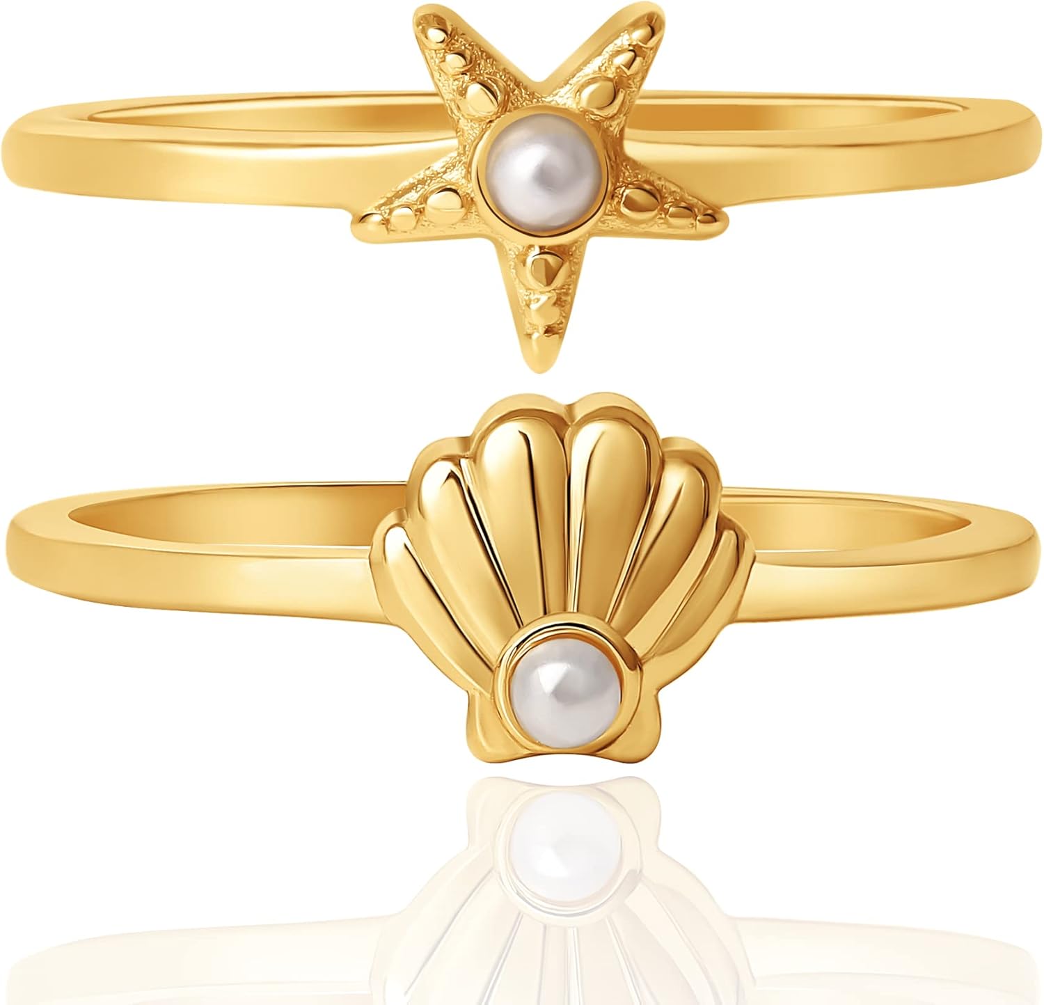 Amazon.com: Disney The Little Mermaid Stackable Ring Set Size 7 ...