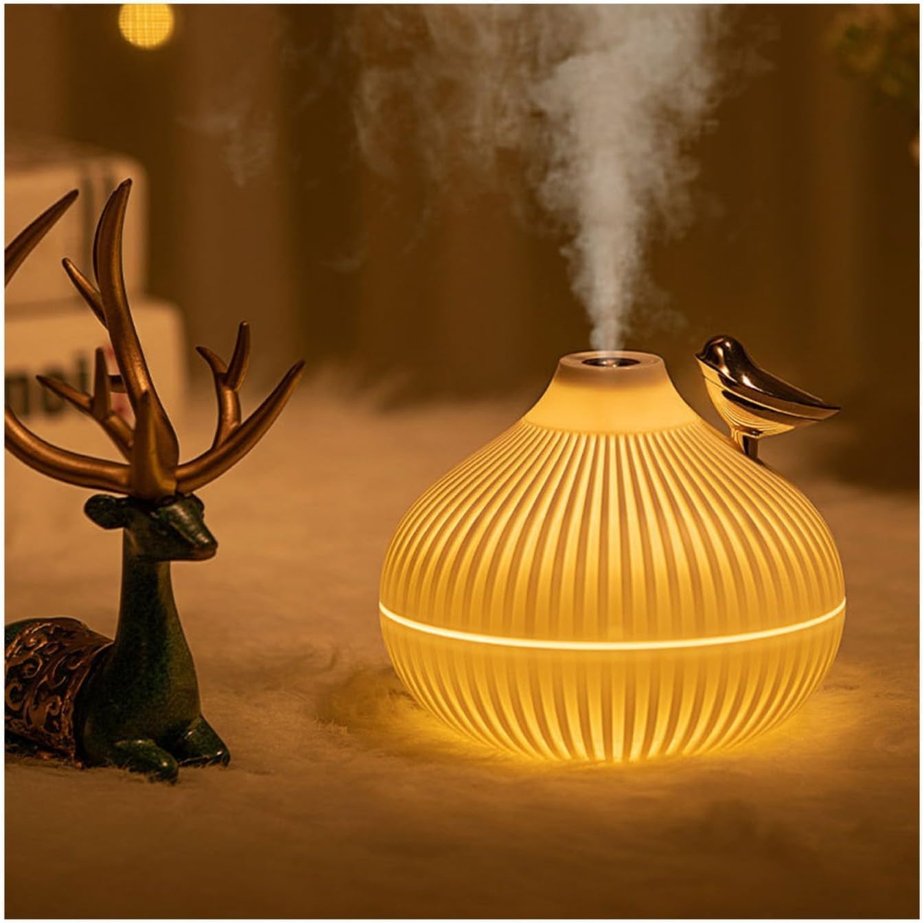Amazon.com: Mini Large Mist Humidifier, 300ml Silent Humidifier with 2 ...
