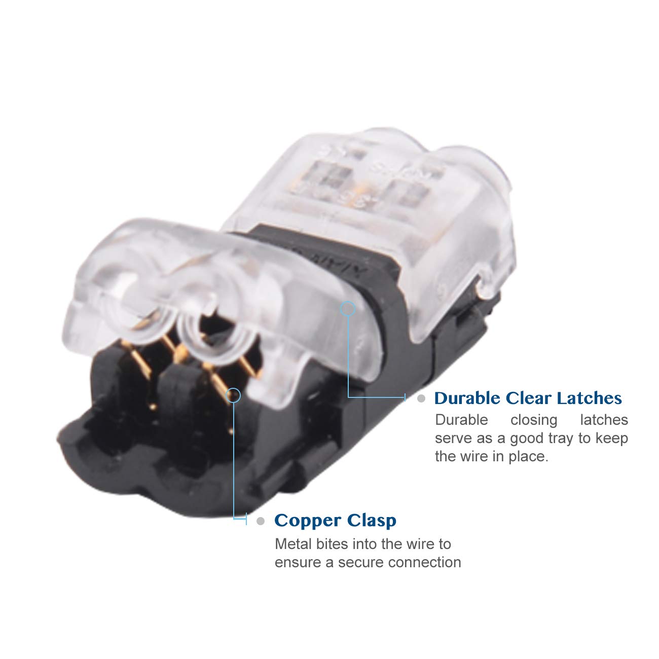 Snapklik.com : Low Voltage Wire Connectors, Wire Tap 20-24 Gauge Wire ...